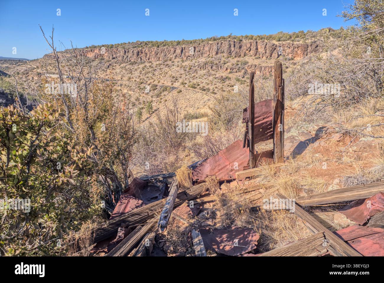 The remains of a Guard Shack above the Johnson Canyon Railroad Tunnel ...