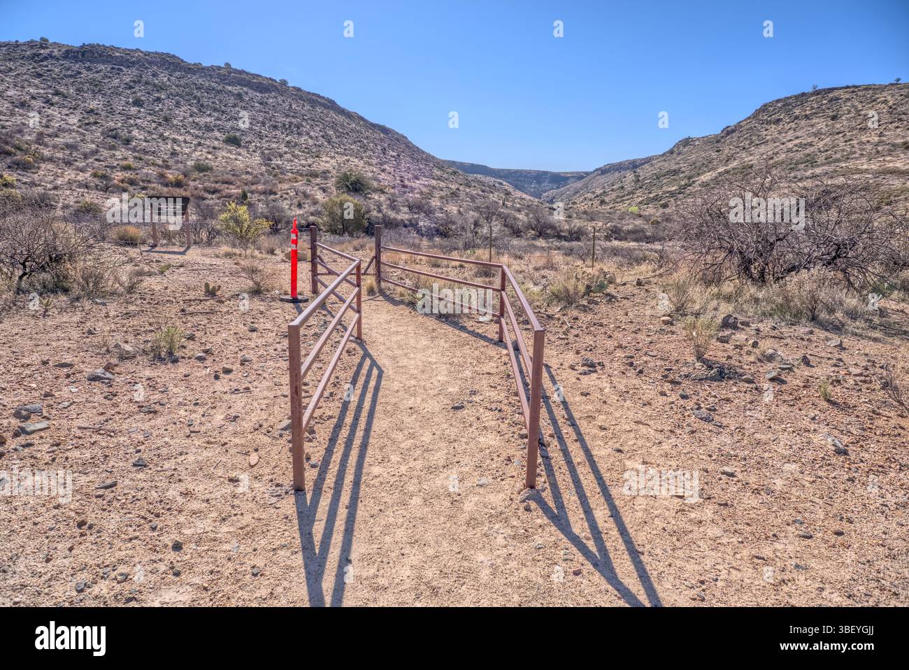 Entrance to the Badger Springs Trailhead in the Agua Fria National ...