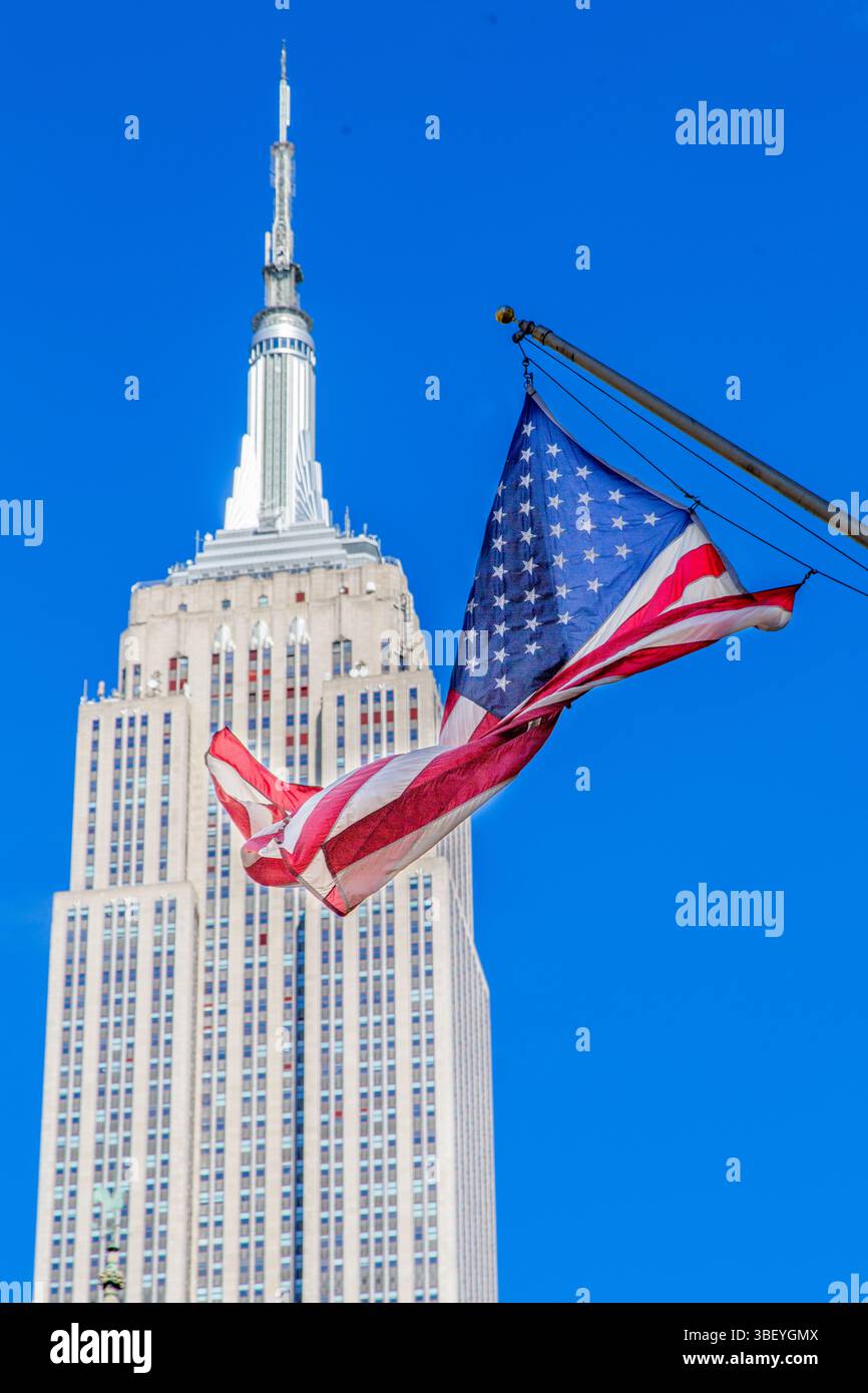 The Empire State Building in the Midtown South District, Manhattan, New ...