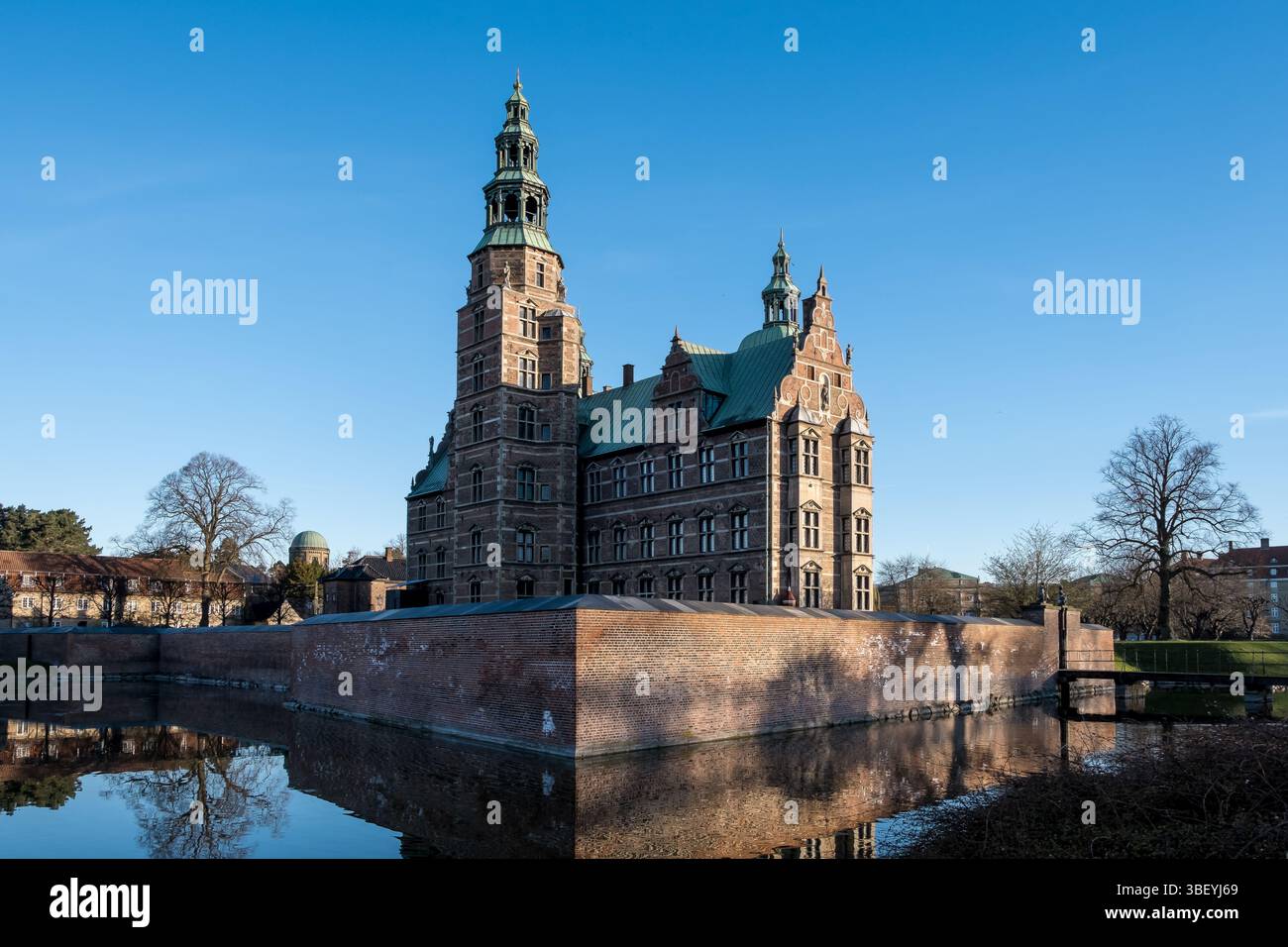 Copenhagen, Denmark View of Rosenborg Slot, a 17th-century Renaissance ...