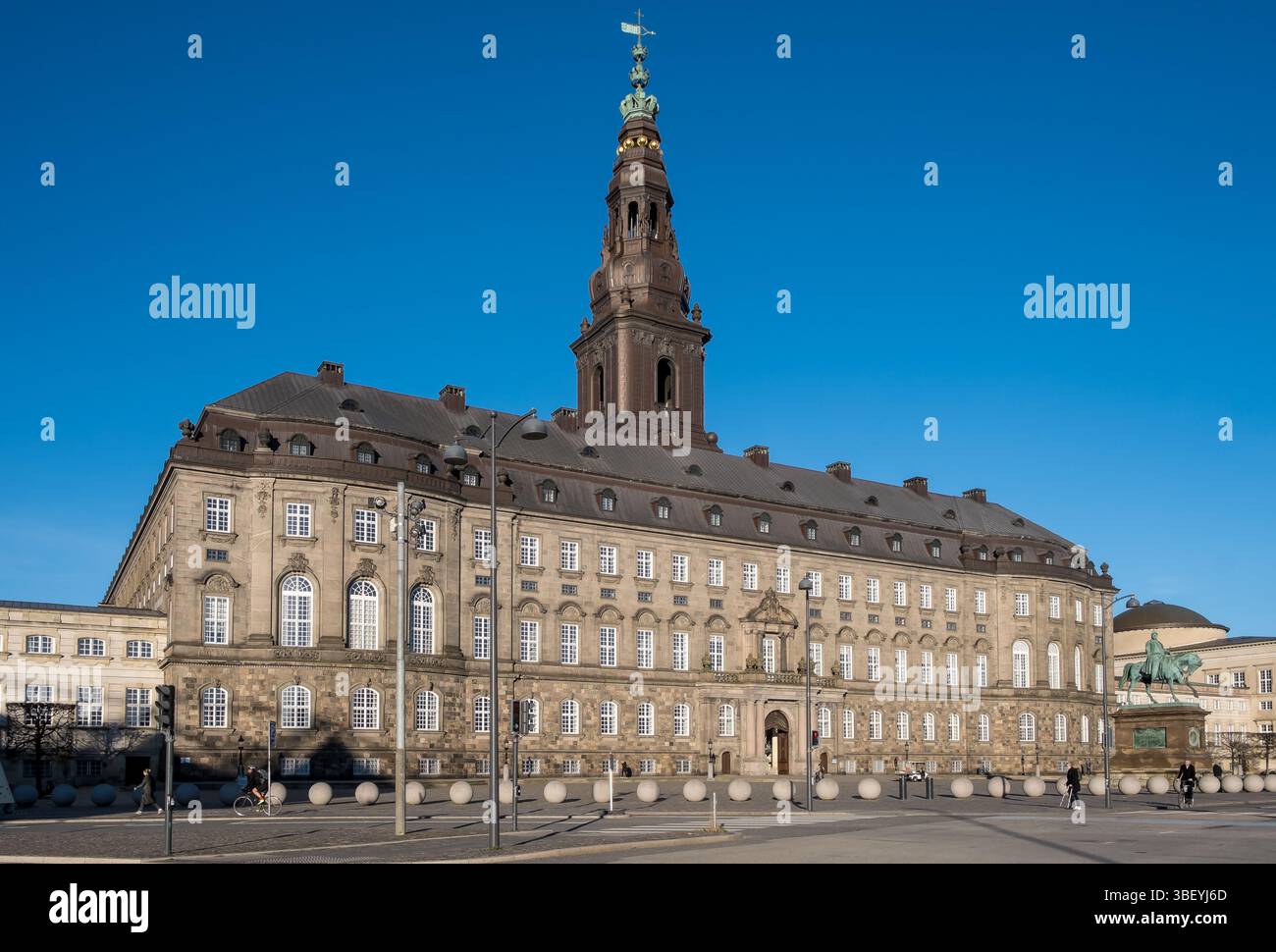 View of Christiansborg Palace, home to Denmark's Parliament, Supreme ...