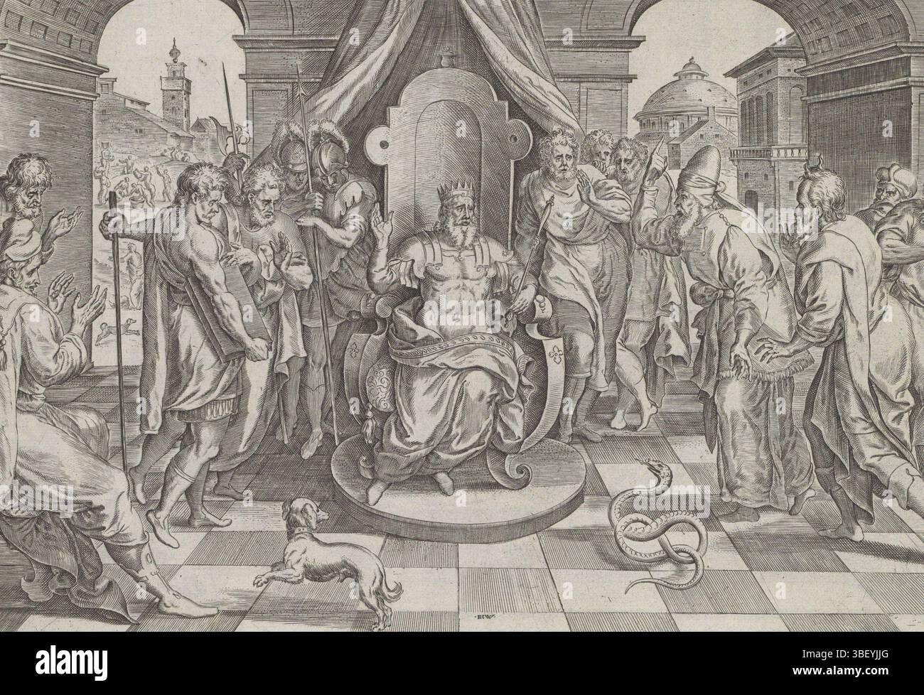 Staff turned to serpent hi-res stock photography and images - Alamy