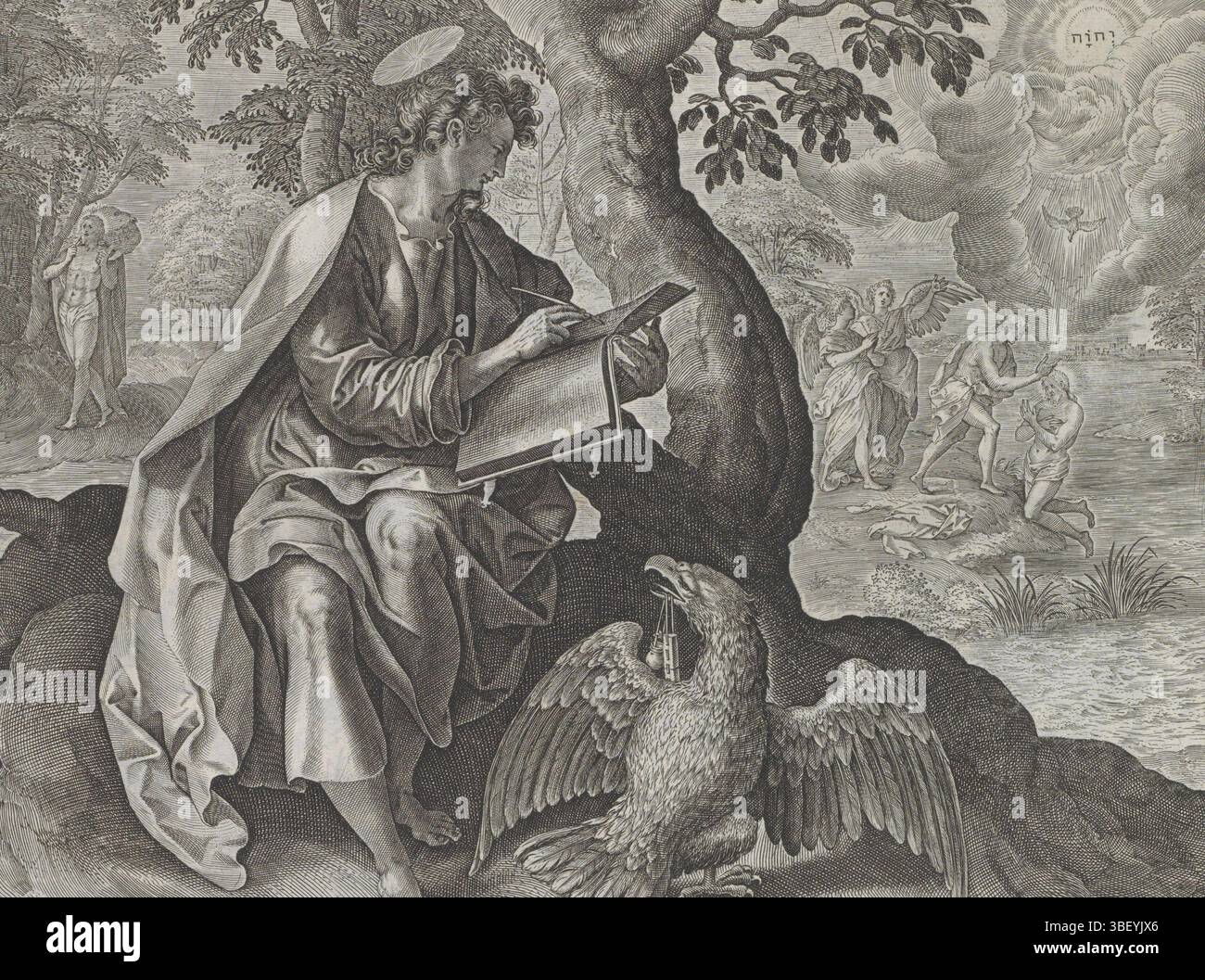 Evangelist johannes writes hi-res stock photography and images - Alamy