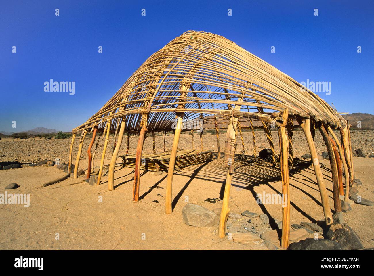 Structure of tuareg nomadic hut in Avdzr, Niger, Western Africa Stock ...