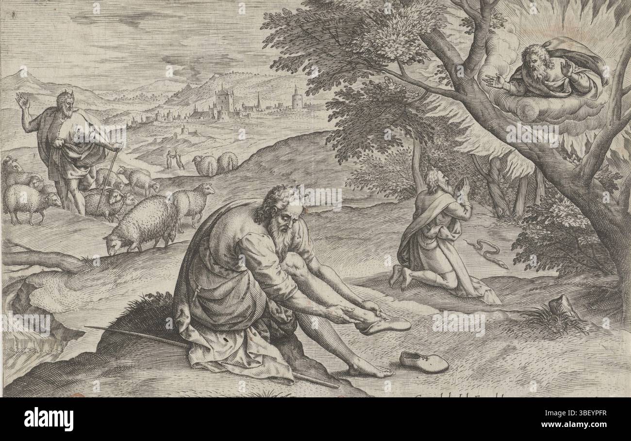 Moses with sheep hi-res stock photography and images - Alamy