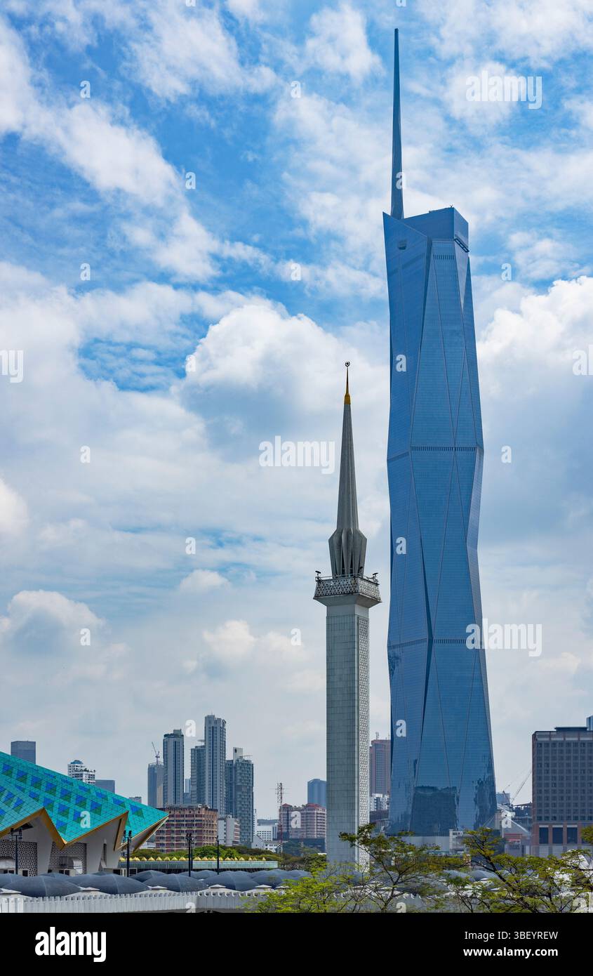 Merdeka 118 and National Mosque of Malaysia, Kuala Lumpur, Selangor ...
