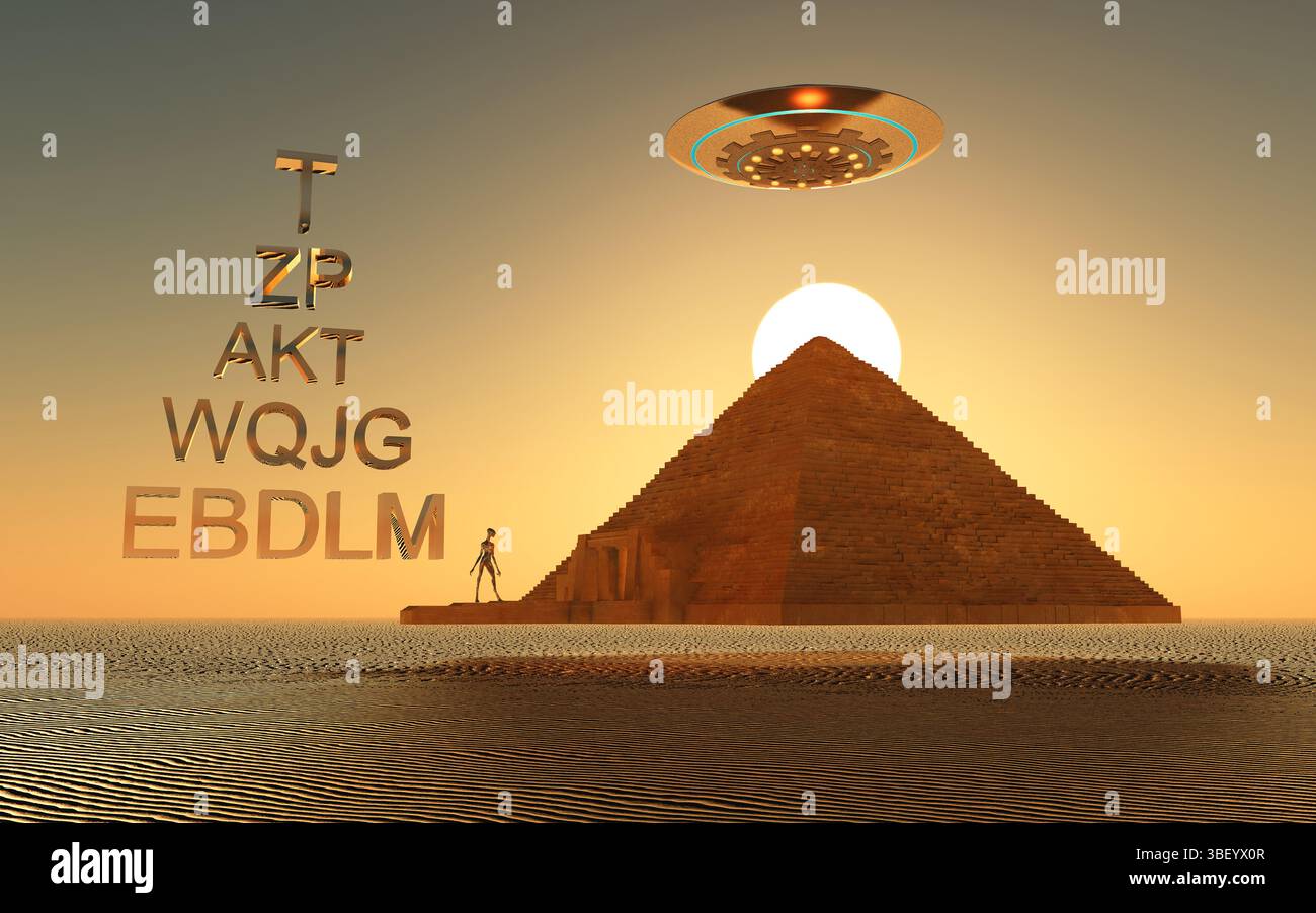 The Pyramid Code Stock Photo - Alamy