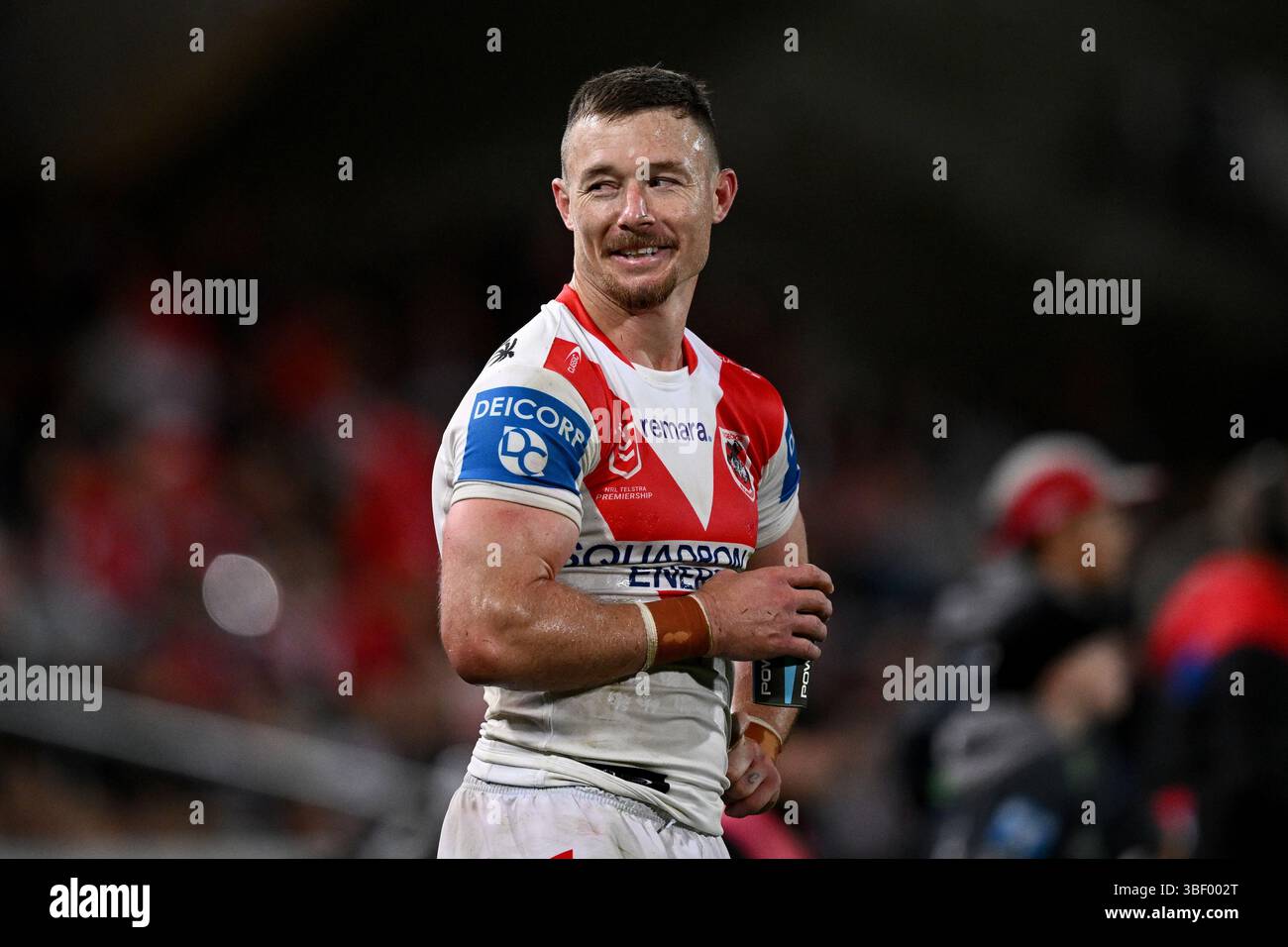 Sydney, Australia. 30th May, 2025. Damien Cook of the Dragons looks on ...
