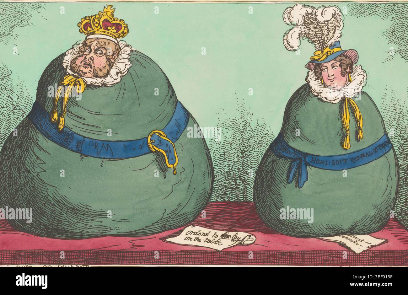 London, Humphrey, George, England, Cruikshank, Ah! Sure such a pair was ...