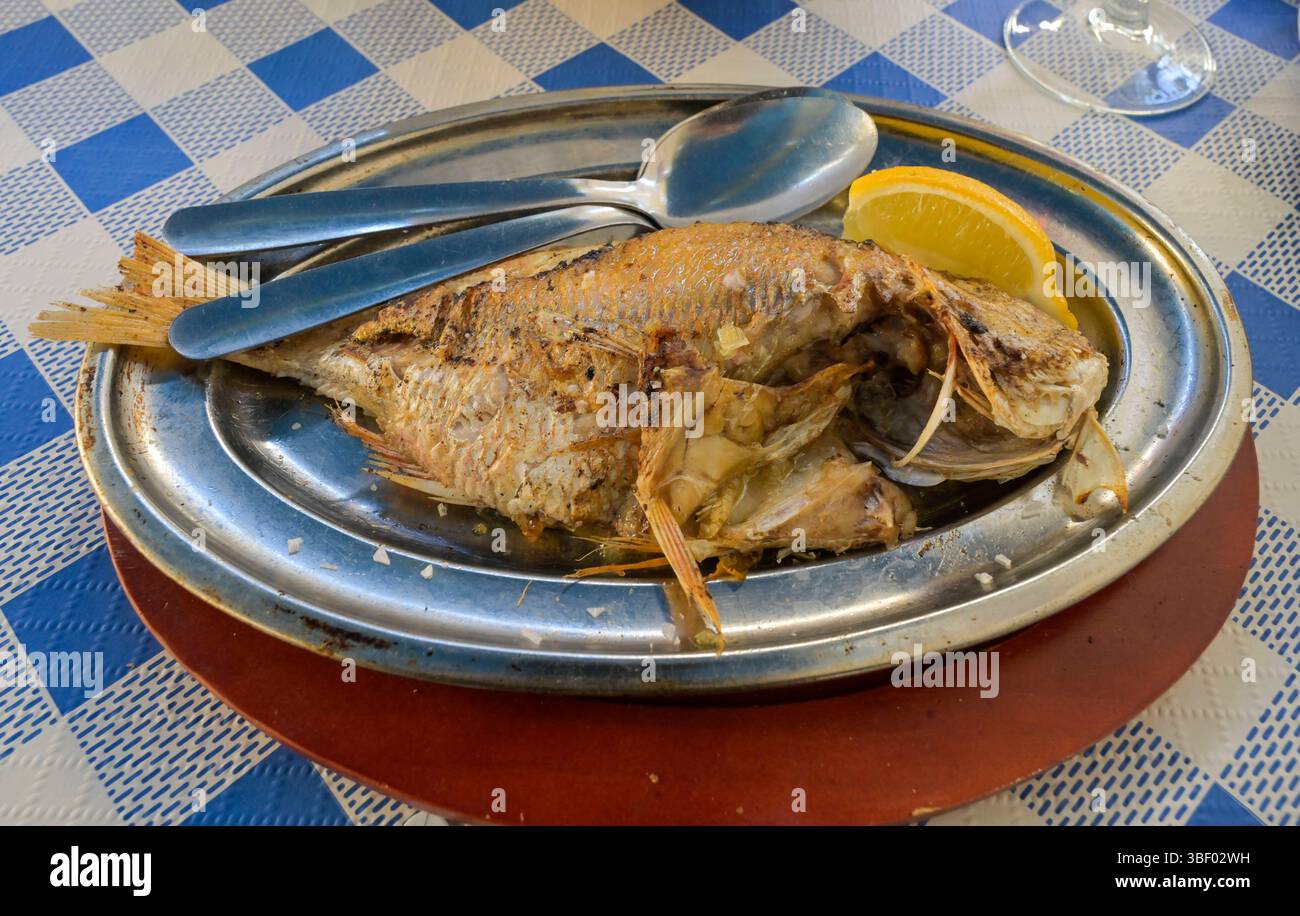 Gebratener Fisch *** Fried fish Stock Photo - Alamy