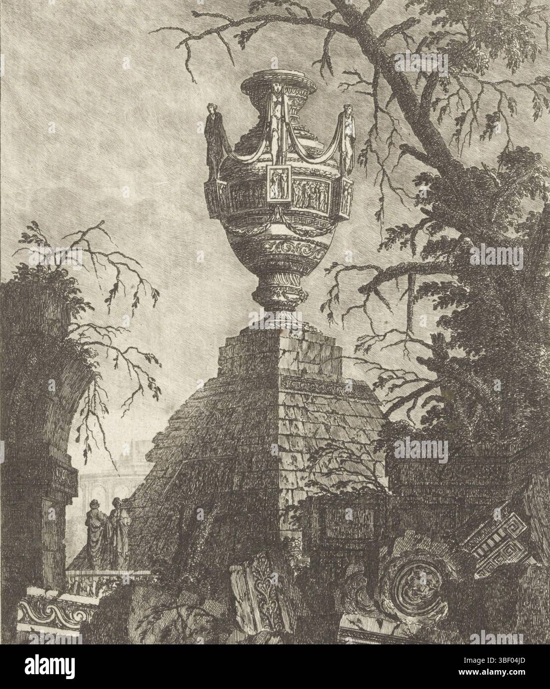 Legeay, Jean Laurent, Architecture fantasy, sheet 20, print, height 195 ...