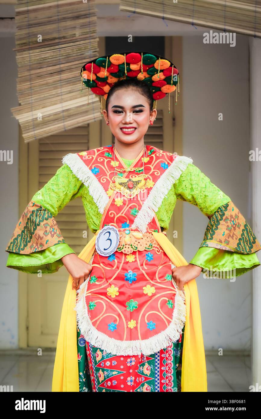 Banten, Indonesia-December 21, 2024: Closeup background of dance ...