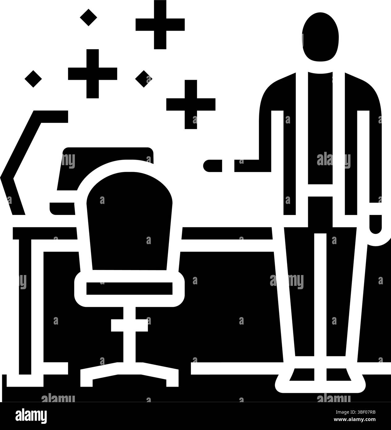 workplace hygiene employee health glyph icon vector illustration Stock ...