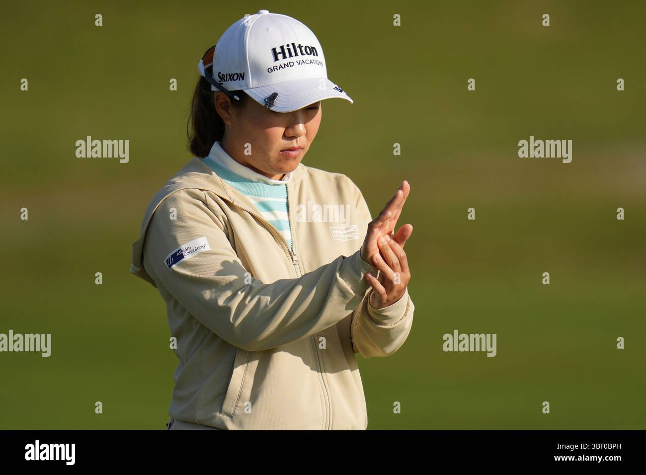 Nasa Hataoka, of Japan, waits to hit on the 11th hole during the second ...