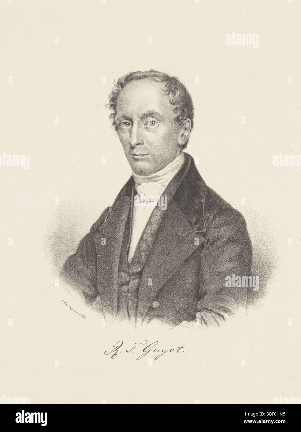 Groningen, Ensing, Jan, Portrait of R.T. Guyot, verso - stamped, The ...
