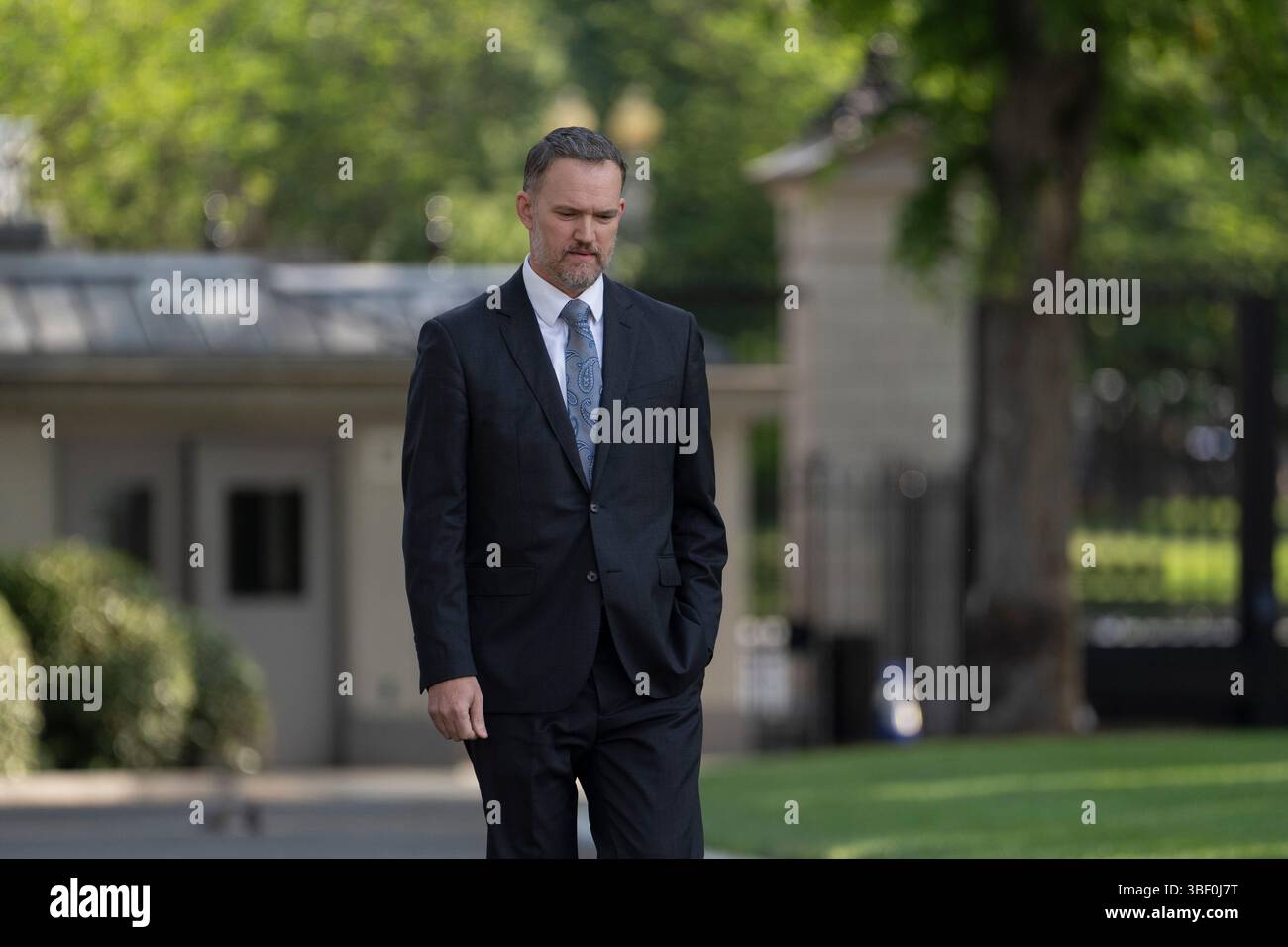 United States Trade Representative Jamieson Greer returns to his office ...