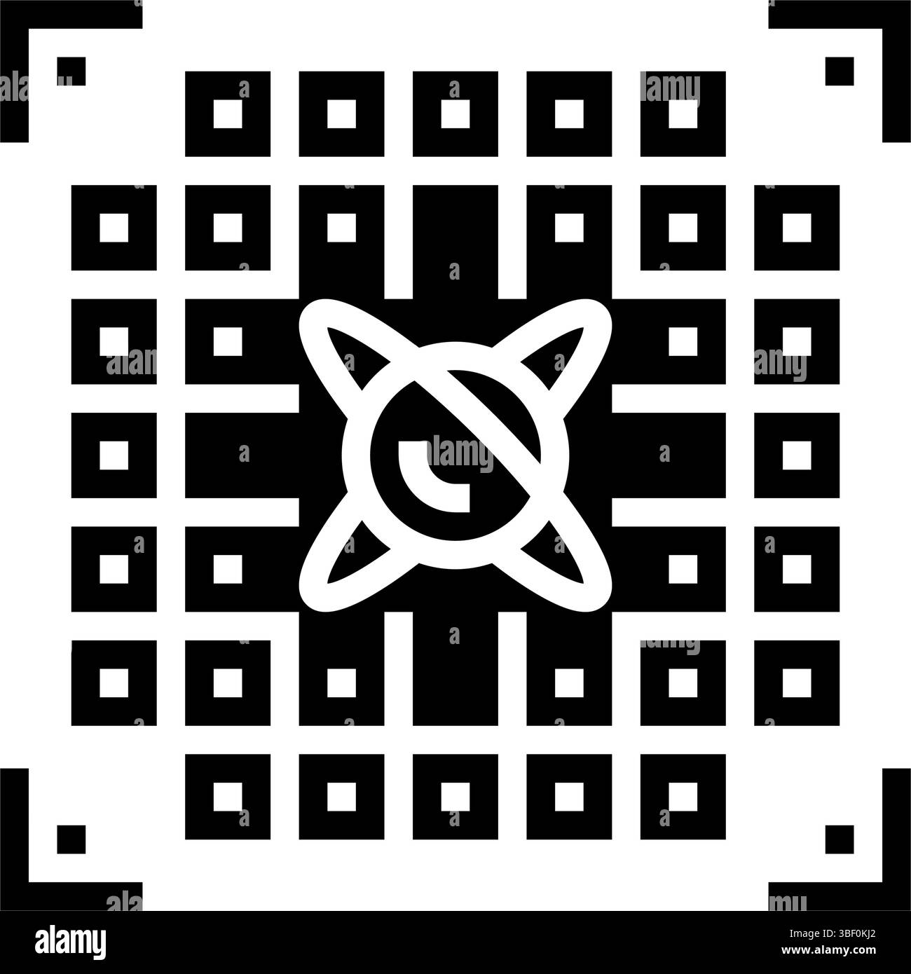 chip entangled qubits quantum computer glyph icon vector illustration Stock Vector Image & Art ...