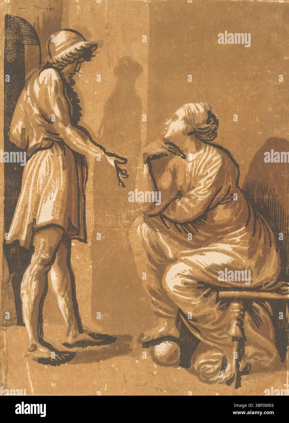 Italy, Raphael, Italy, Carpi, Ugo da, Artist Rafael and his mistress ...