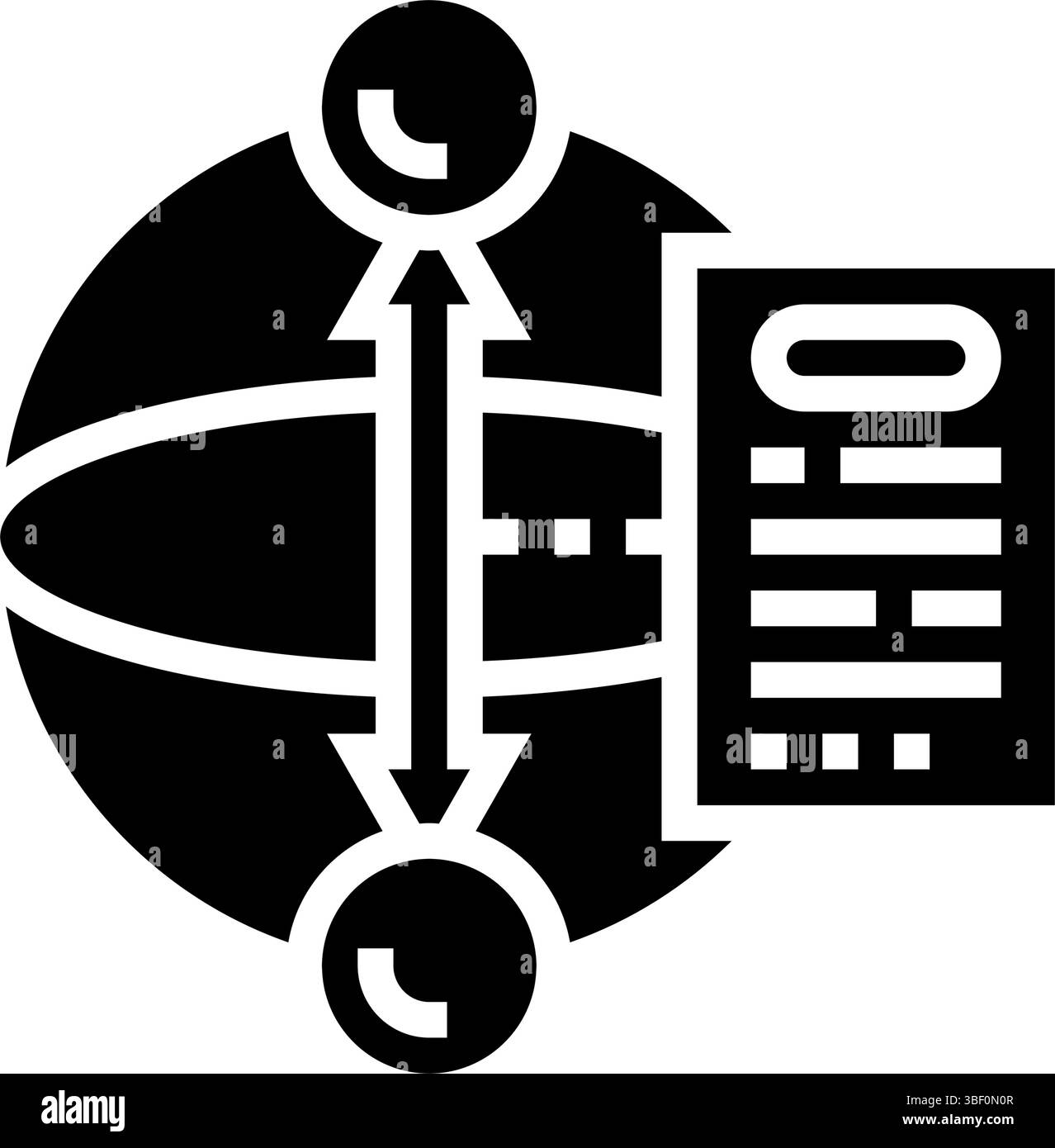 qubit measurement quantum computer glyph icon vector illustration Stock ...