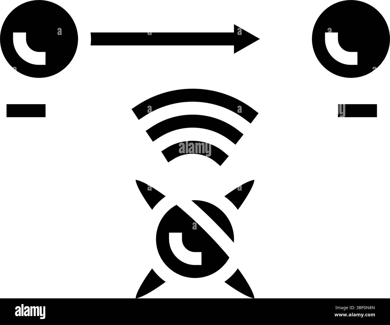 teleportation quantum computer glyph icon vector illustration Stock ...