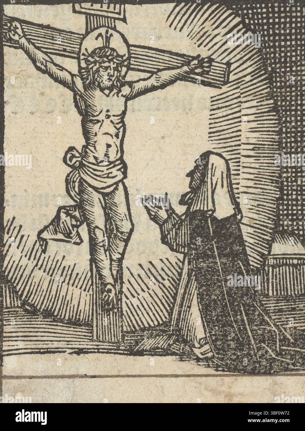 The Netherlands, Appearance of Christ for nun, verso left bottom ...