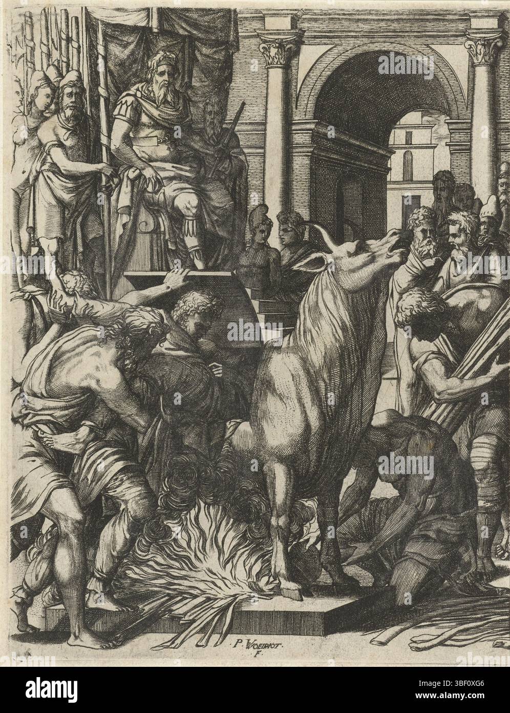 Woeiriot, Pierre (II), France, Woeiriot, The bull of Phalaris, under ...