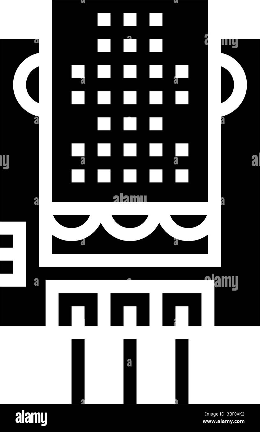 temperature sensor module glyph icon vector illustration Stock Vector ...