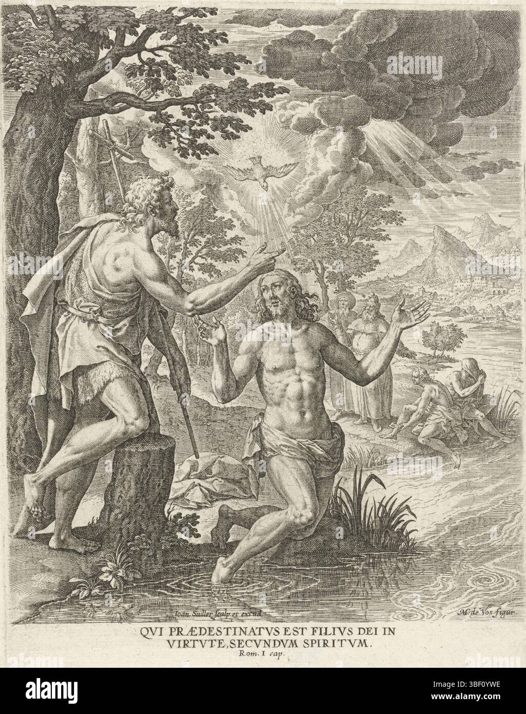 1584 christ is baptized by john the baptist hi-res stock photography ...