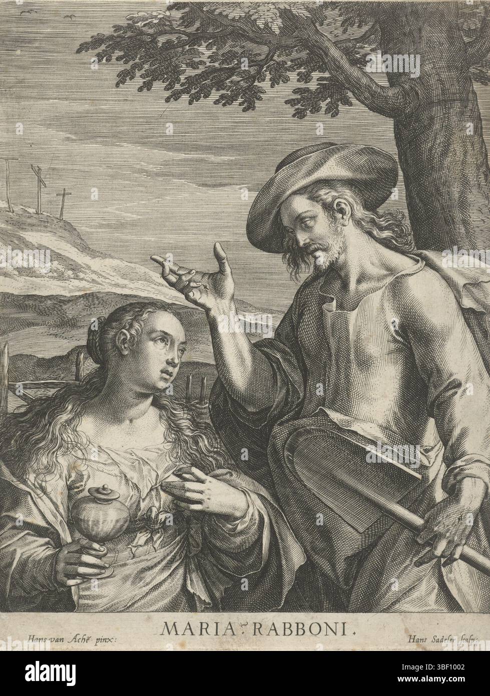 Aachen, Hans von, unknown, Sadeler, Johann (I), Mary Rabboni, Christ ...