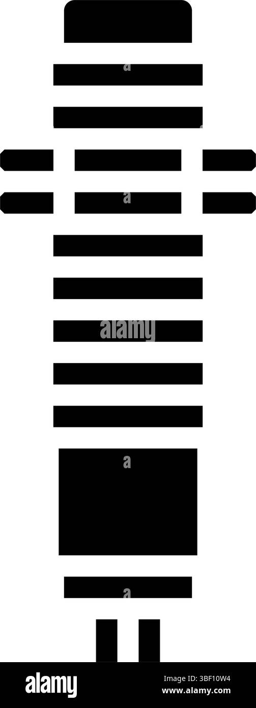 proximity sensor module glyph icon vector. proximity sensor module sign ...