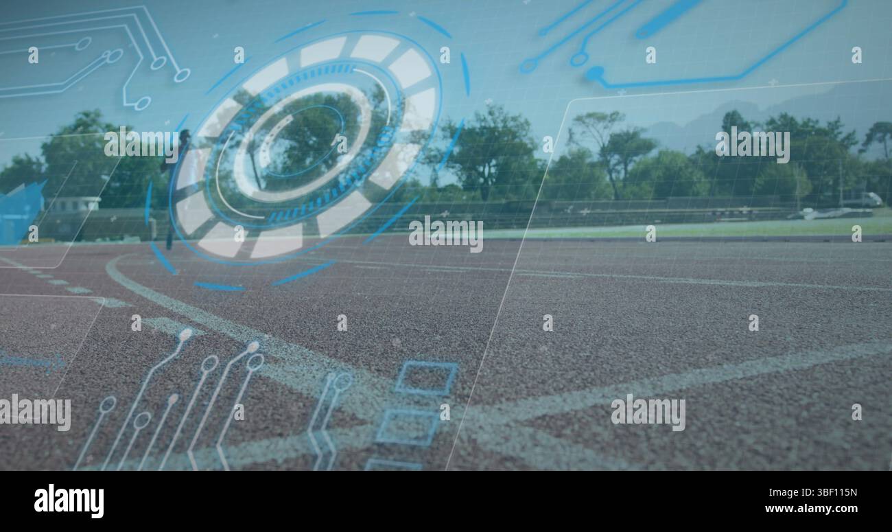 Running digital analytics interface hi-res stock photography and images ...