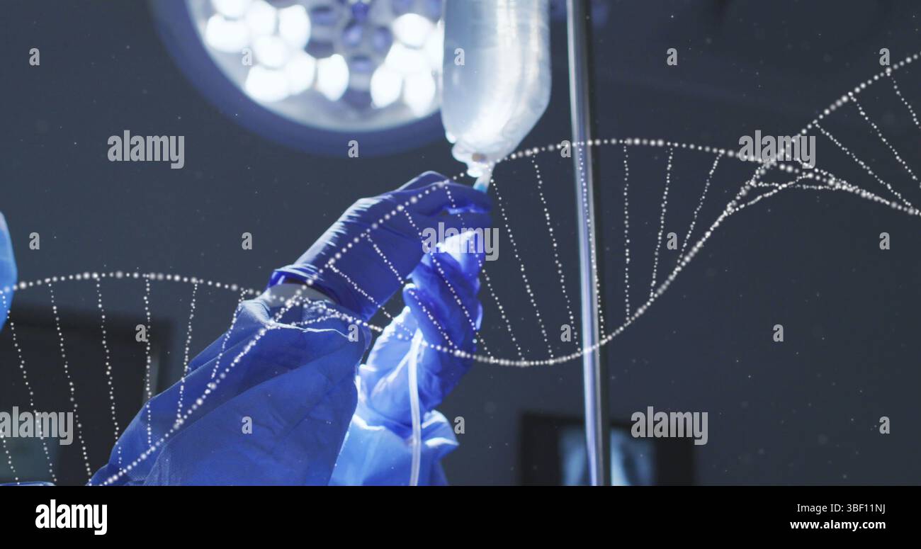 Intravenous drip adjusting in light hi-res stock photography and images ...