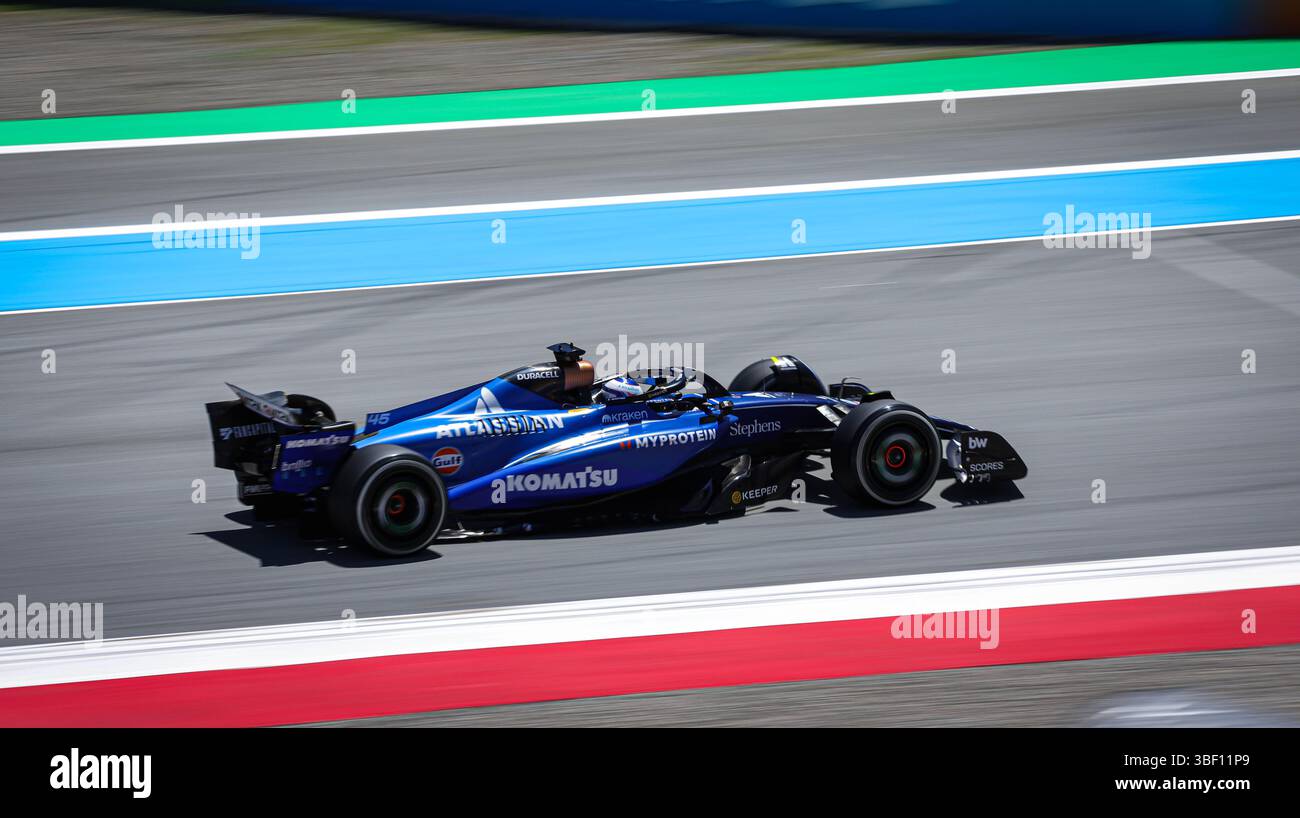 45 MARTINS Victor (fra), Williams Racing FW47, action during the ...