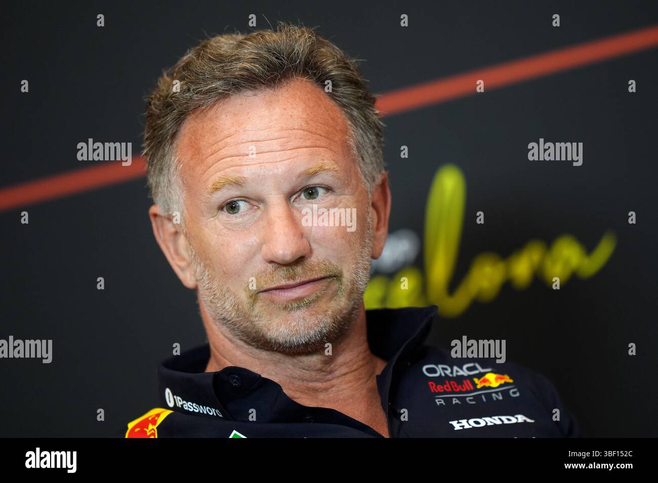 Red Bull team principal Christian Horner during free practice at the ...