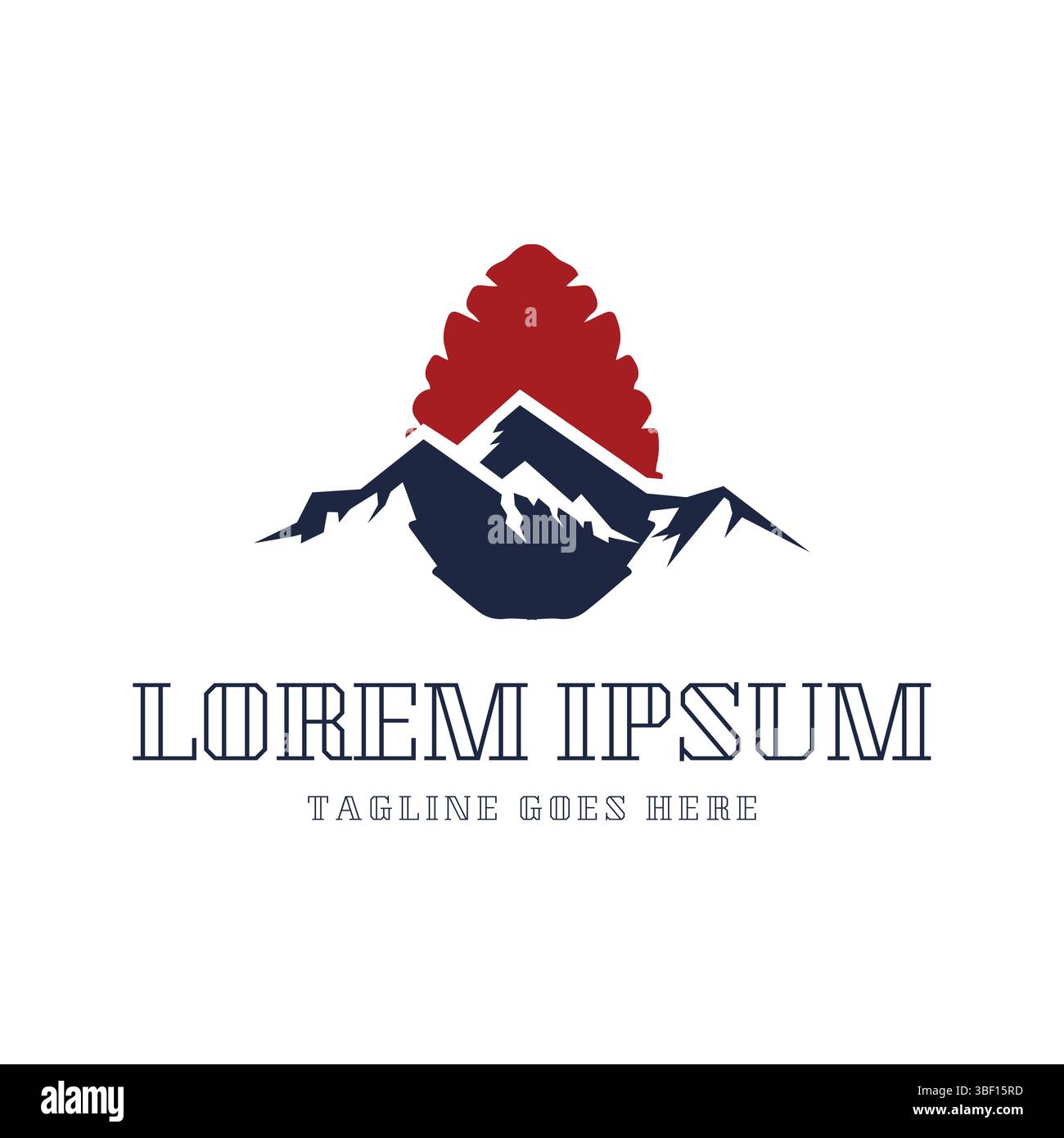 Cone ice mountain Stock Vector Images - Alamy