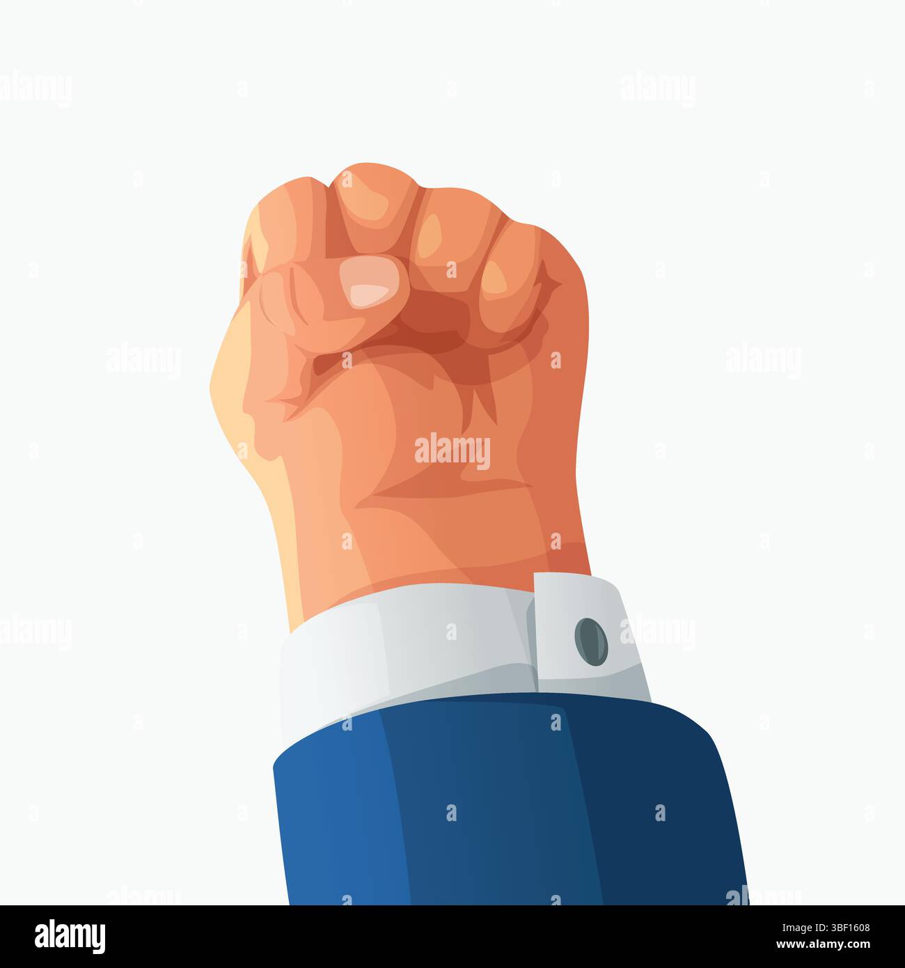 Man raised right hand Stock Vector Images - Alamy