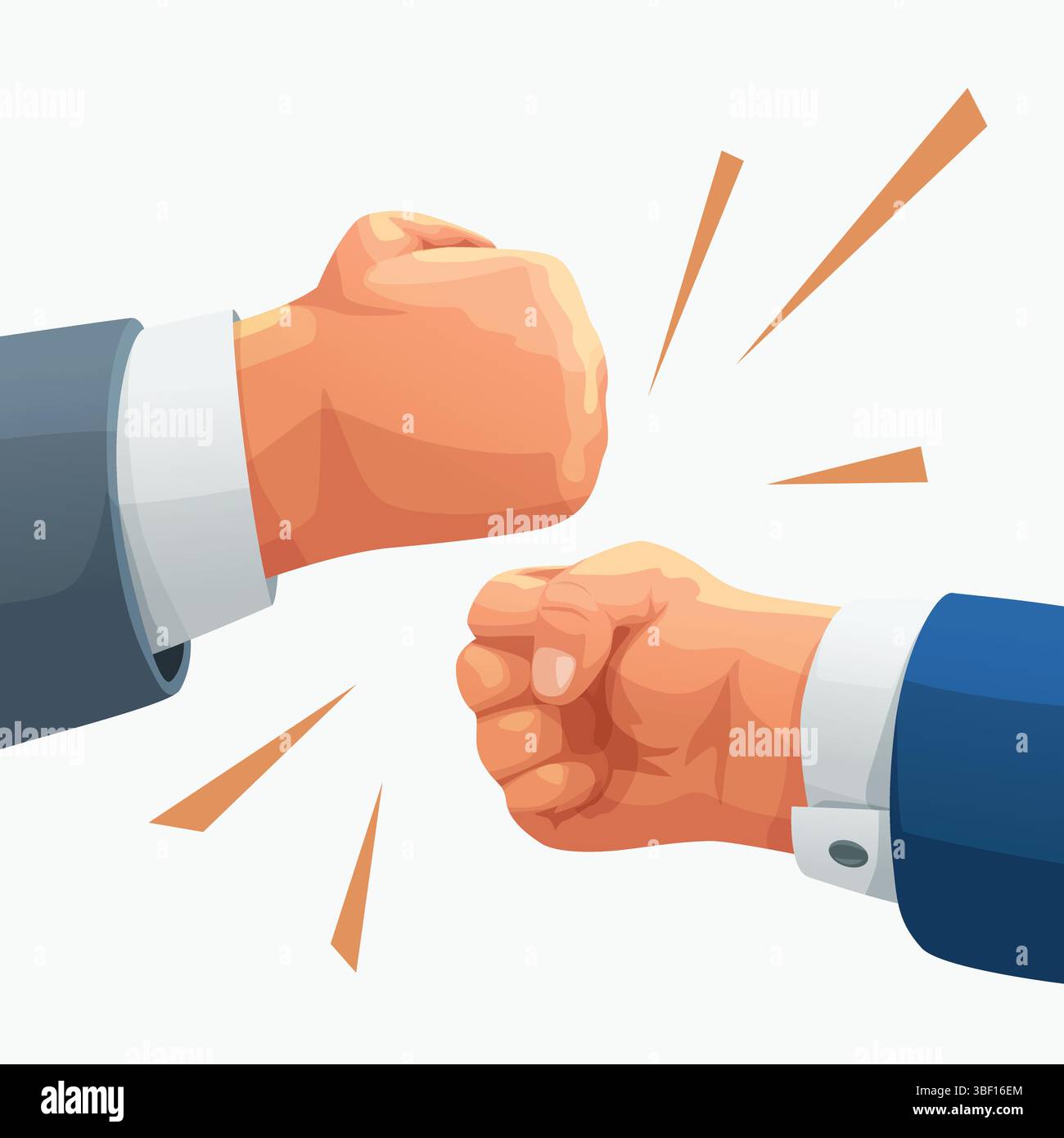 Two hands fist bump Stock Vector Images - Alamy