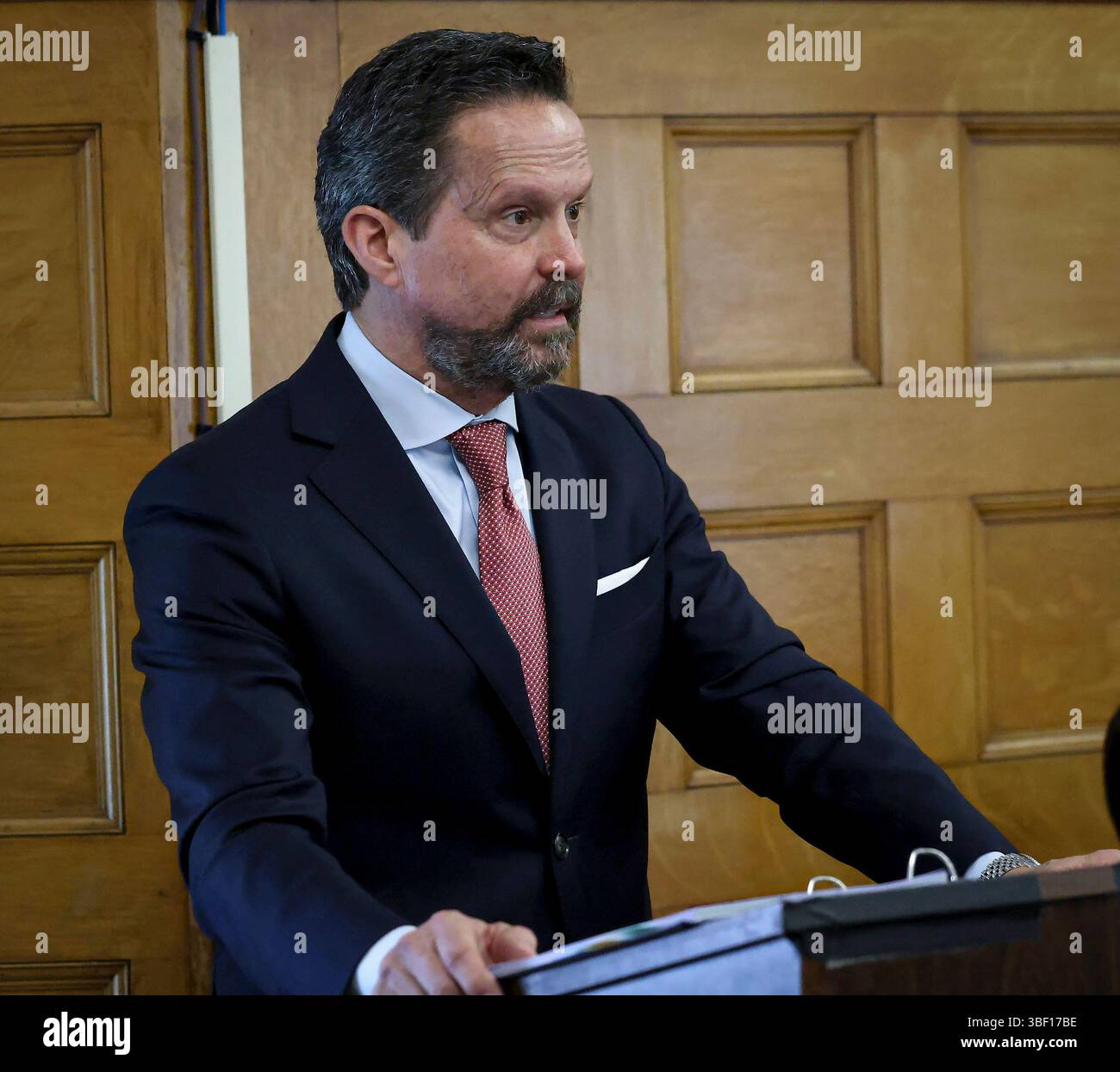 Defense attorney Alan Jackson asks Judge Beverly Cannone to dismiss charges against defendant ...