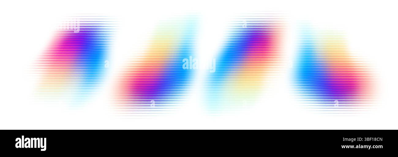 Abstract Vector Illustration Showing Vibrantly Colored Gradient ...