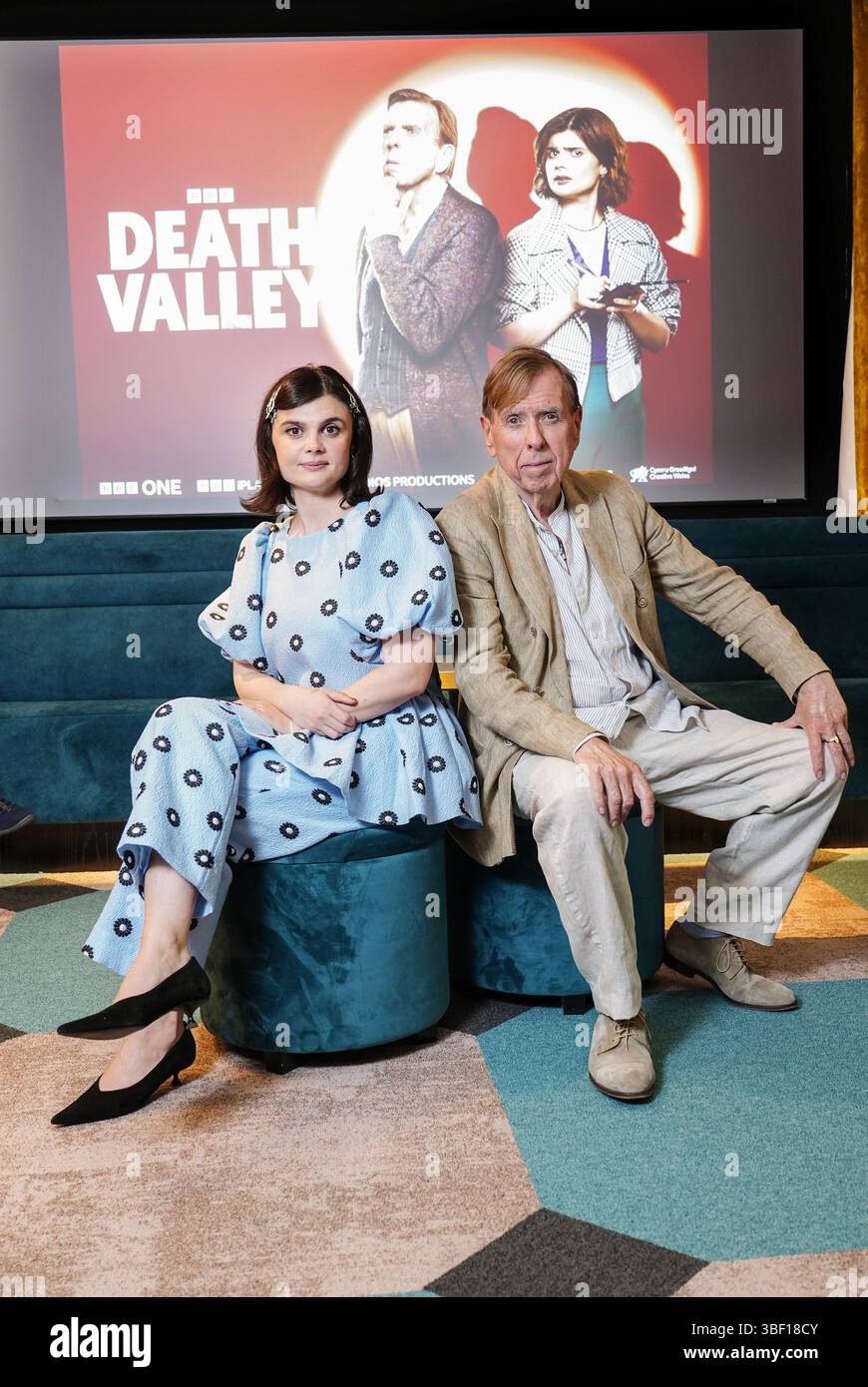 Gwyneth Keyworth and Timothy Spall attending the press launch for BBC's ...