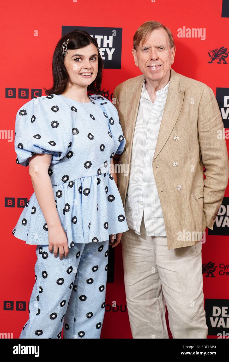 Gwyneth Keyworth and Timothy Spall attending the press launch for BBC's ...