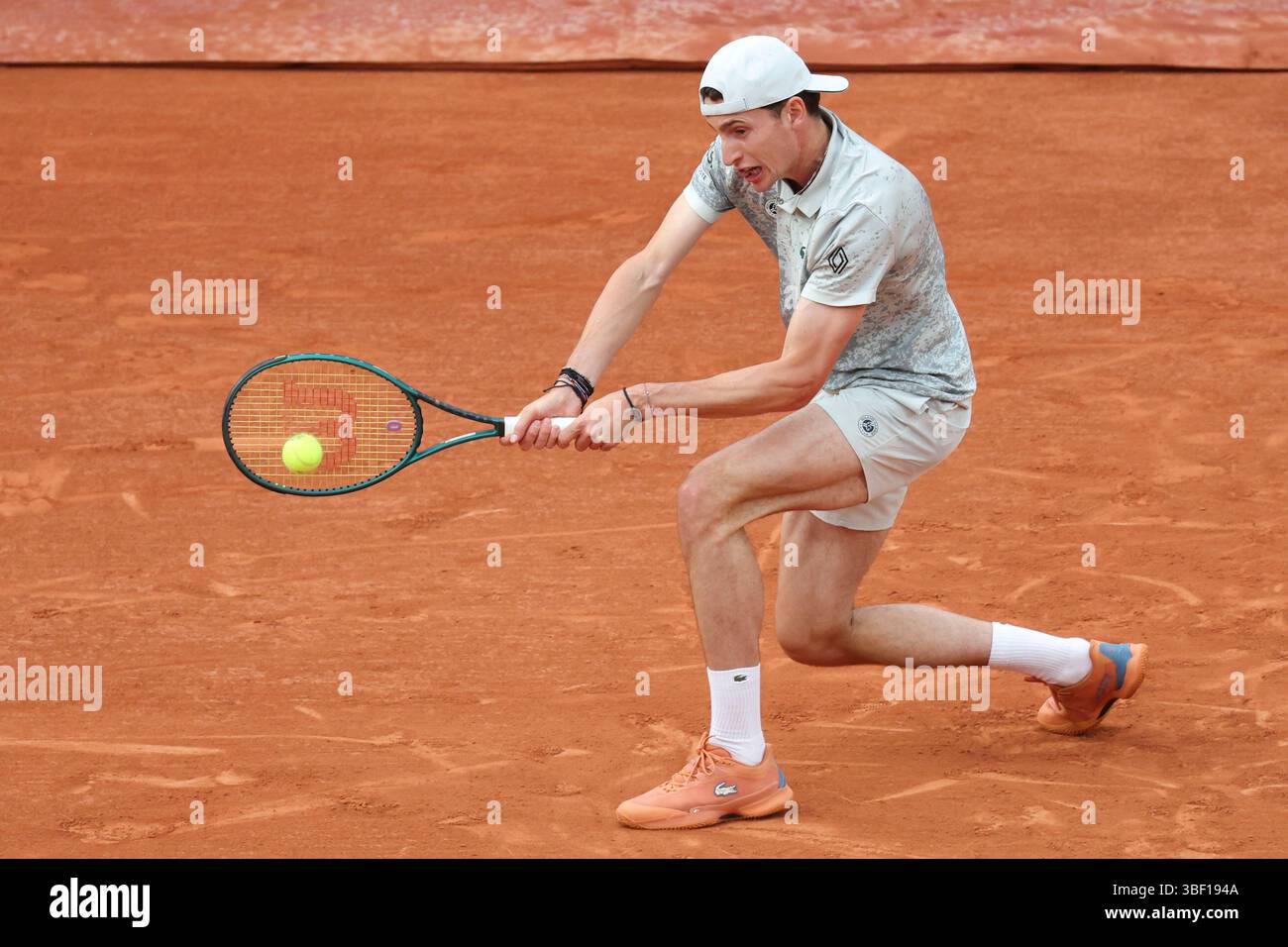 Roland Garros, Paris, France. 29th May, 2025. French Open tennis tounament: Jacob Fearnley (GBR ...