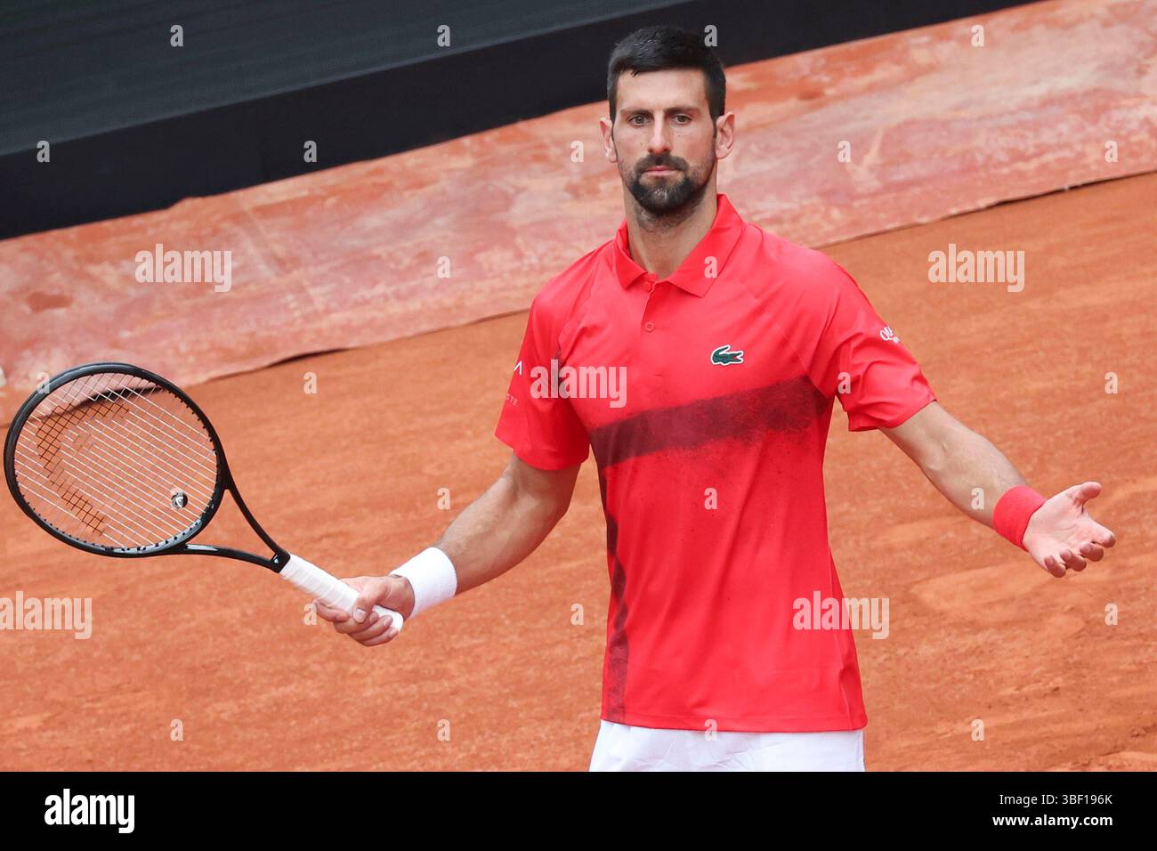 Roland Garros, Paris, France. 29th May, 2025. French Open tennis tounament: Novak Djokovic (SRB ...