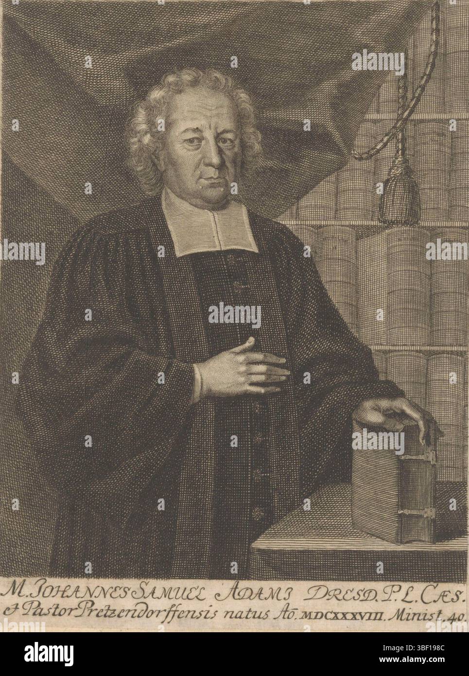 Portrait of Johann Samuel Adami, Portrait of Johann Samuel Adami in a ...