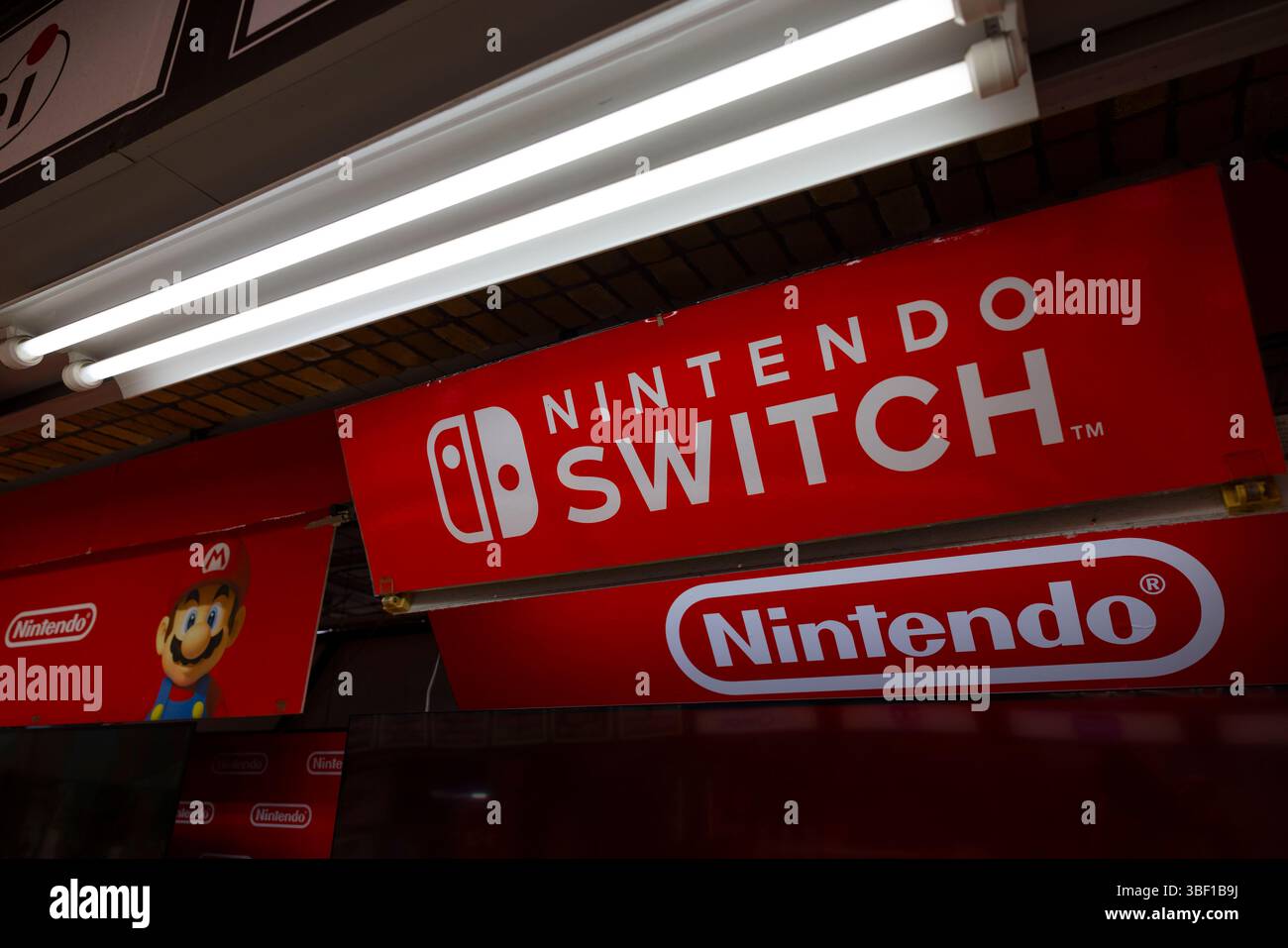 In this photo illustration, the Nintendo Switch 2 advertisement seen ...