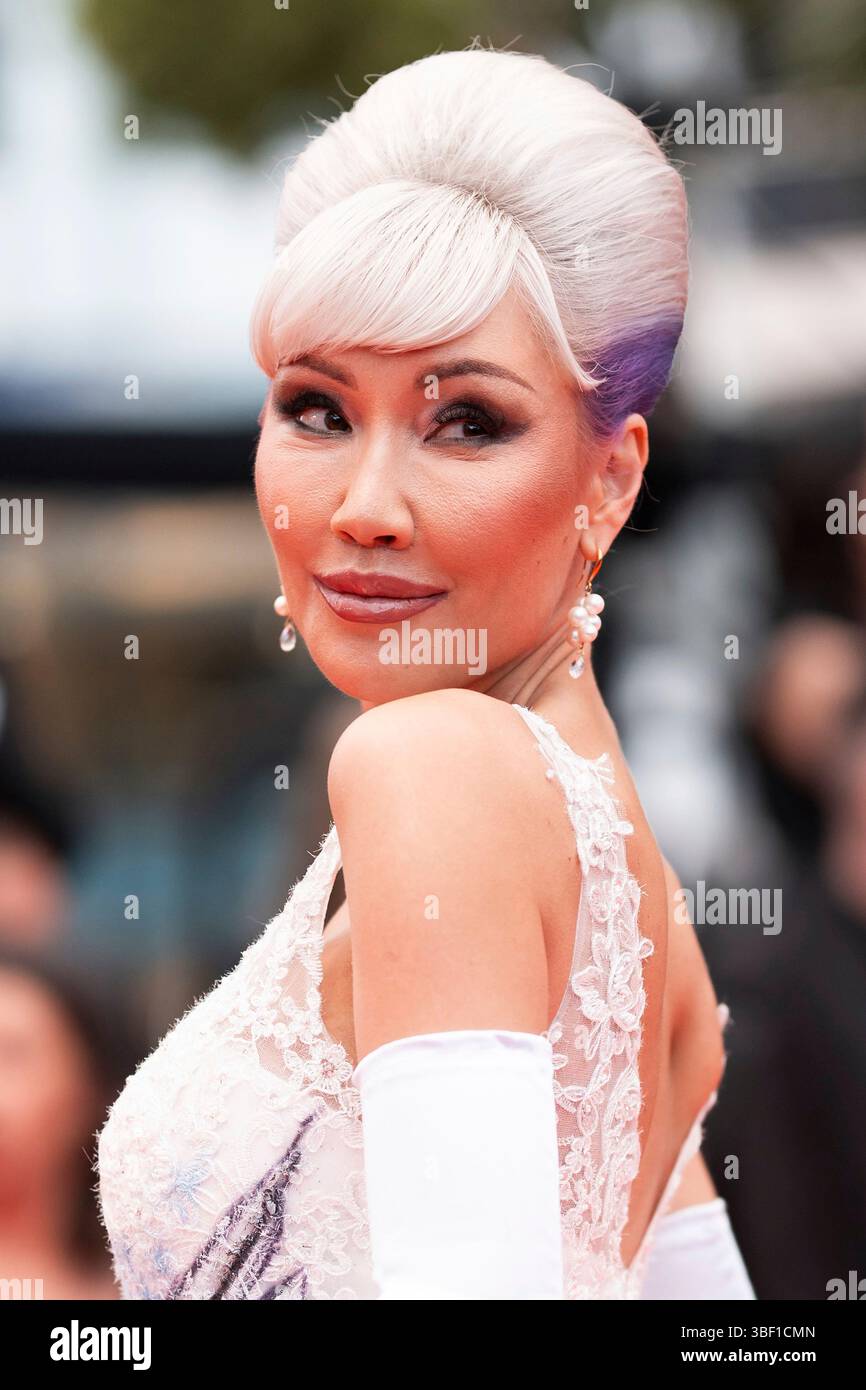 Aliia Roza poses for photographers during the opening ceremony red ...