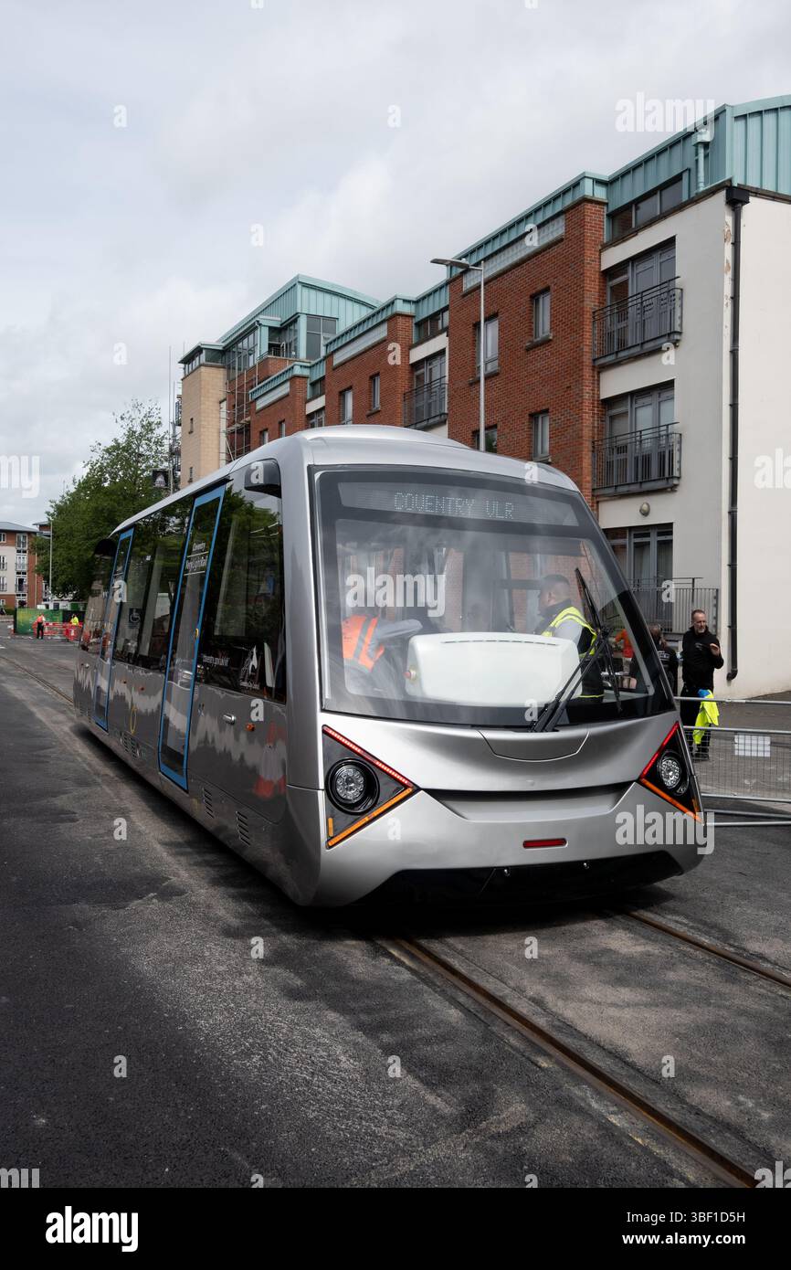 Coventry Very Light Rail on the first day of public rides, Coventry ...