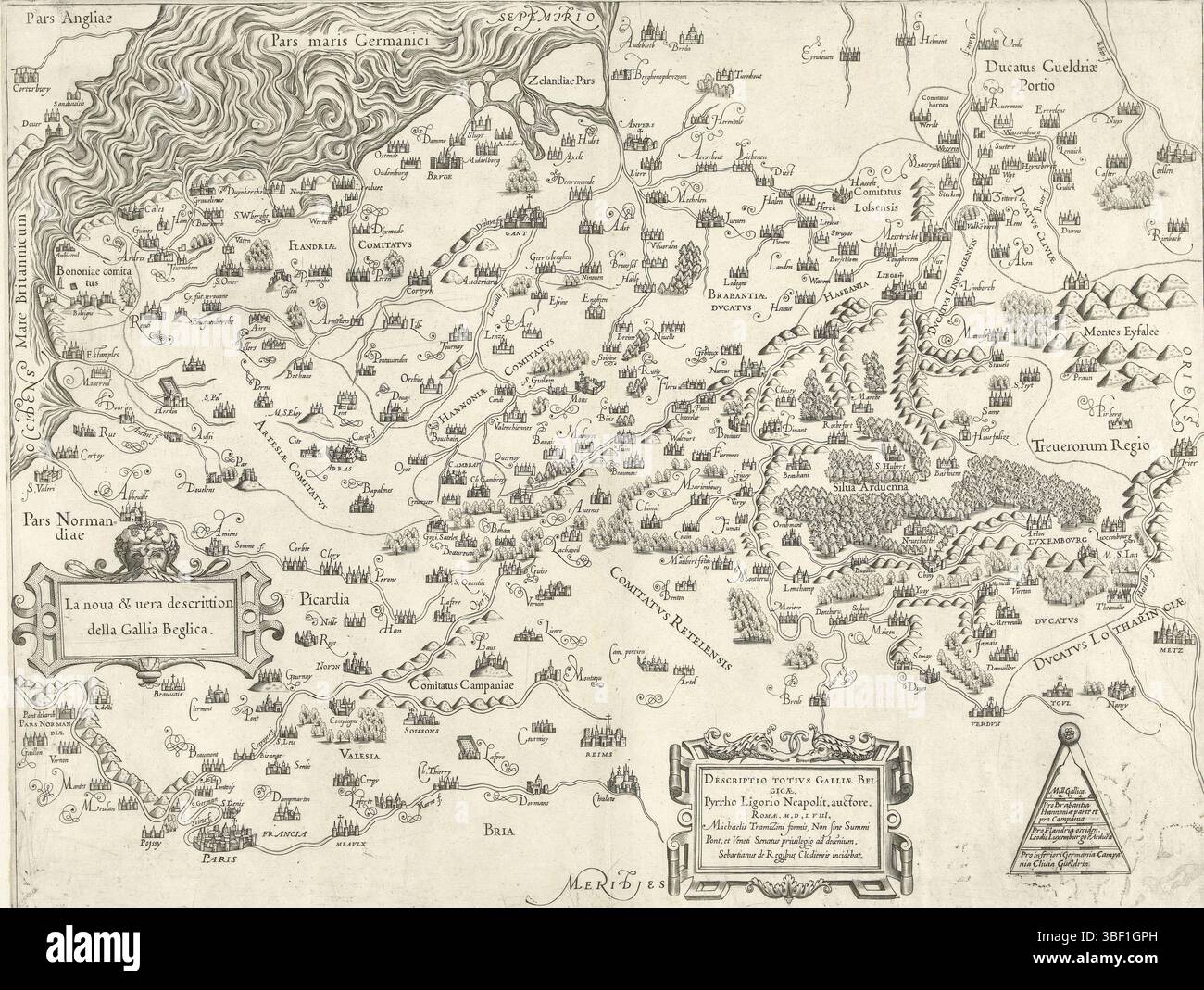 16th century map of italy hi-res stock photography and images - Alamy