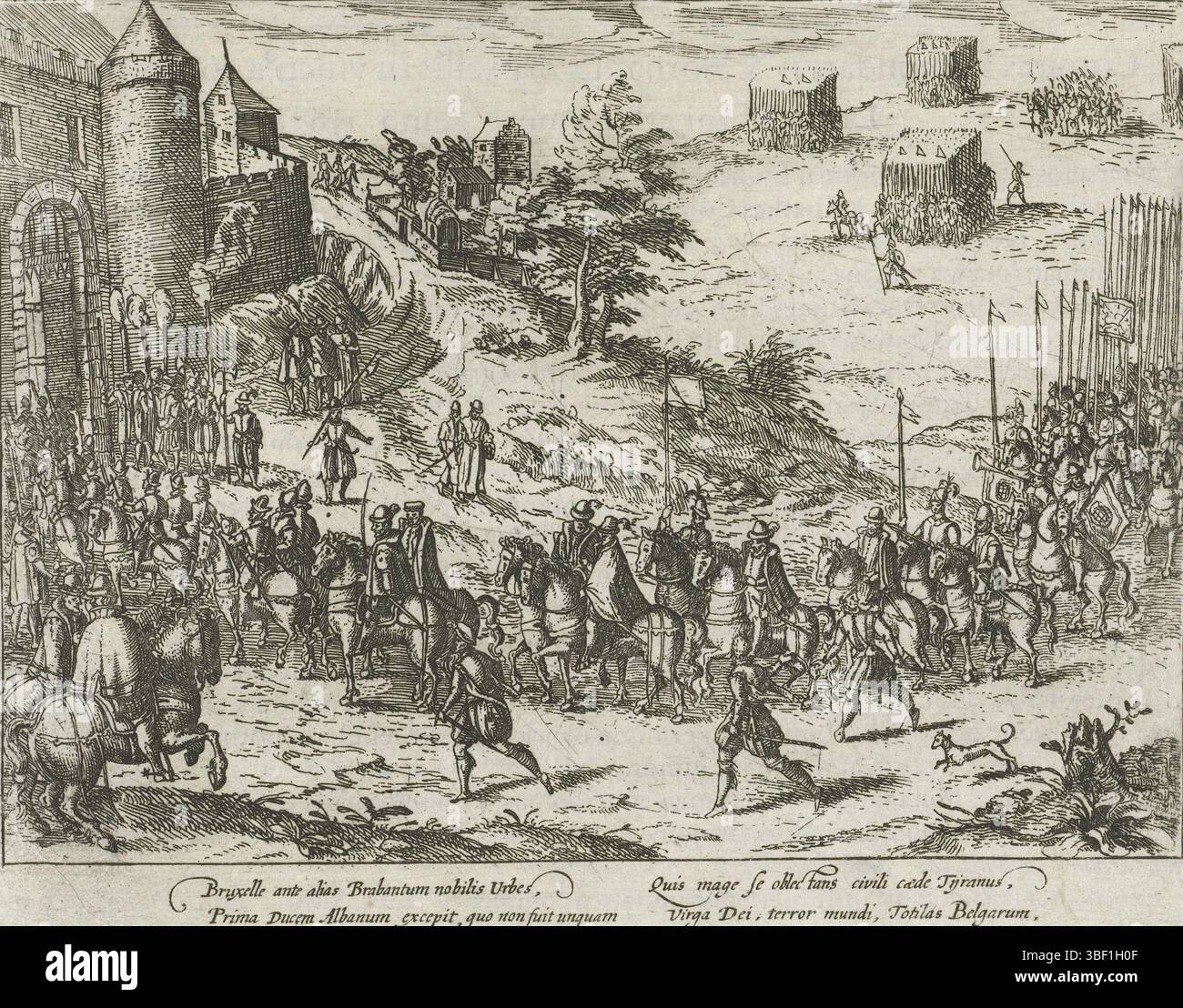 Hogenberg, Frans, Northern Netherlands, Arrival of the Duke of Alva in ...