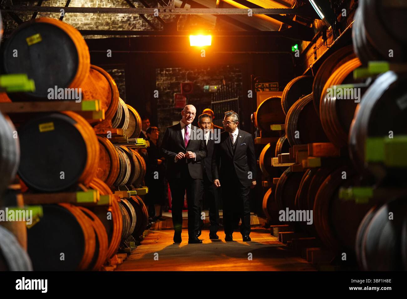 First Minister John Swinney and the Japanese Ambassador to the UK, Hiroshi Suzuki during a visit ...